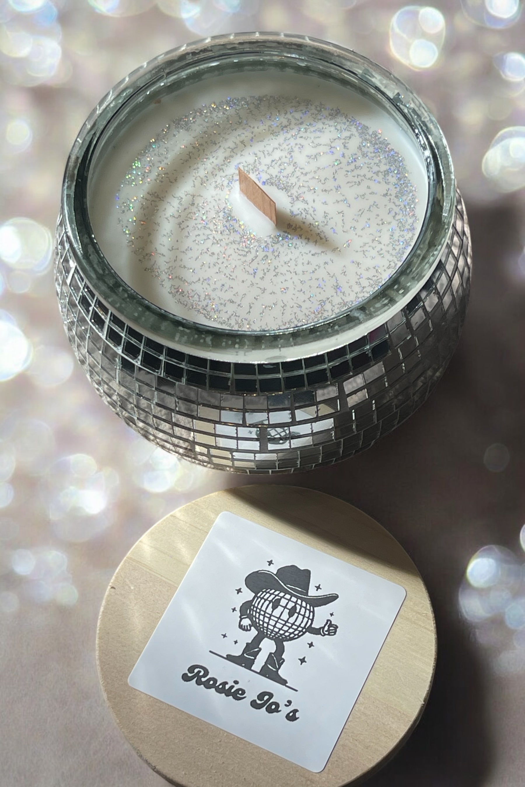 Disco Ball Glitter Candles – Rosie Jo's Spark & Sugar Candle Co.
